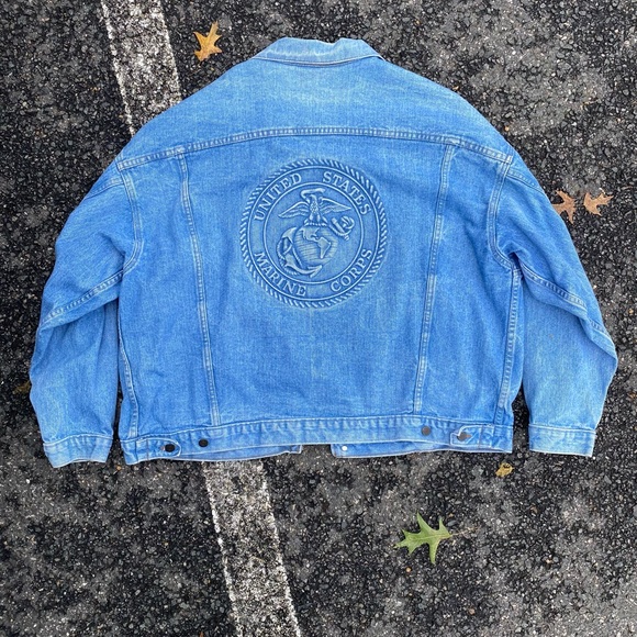 Jackets & Coats | Vintage Tyca Marine Corps Jean Jacket 8s | Poshmark